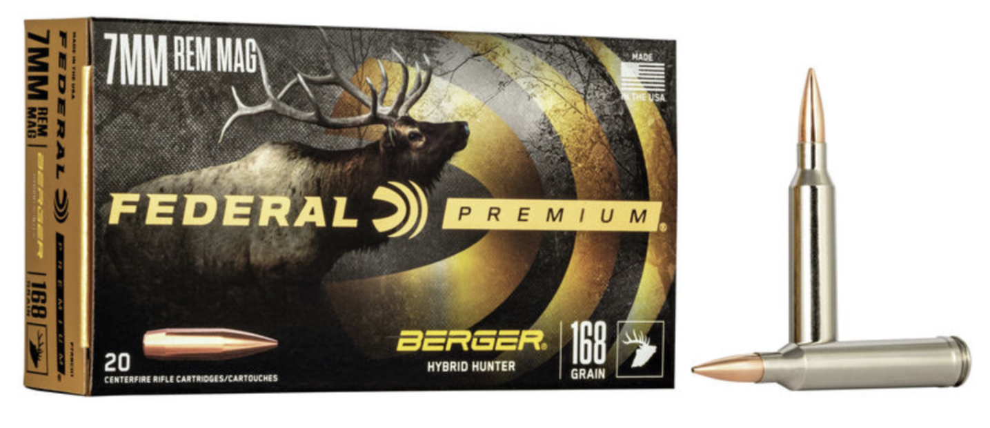 FEDERAL PREMIUM 7MM REMMAG 168GR BERGER HYBRID HUNTER, VPE: 20STÜCK, # ...